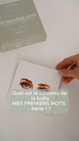 Jeu de cartes éducatif bébé – Mes Premiers Mots Série 1 | bassinette.